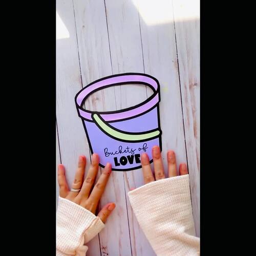 Summer School Bucket Filler Craftivity - Beach Day Theme - Team Building