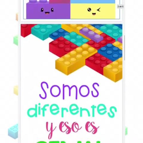 LEGO Theme Classroom Decor- Eng, Spanish, Cat. by Ideas Clase abc