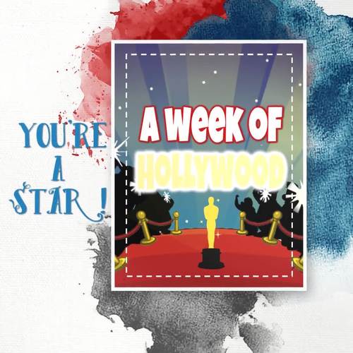 A week of HOLLYWOOD!(PreK/ Kinder Distance learning!) by XOXO Beanie