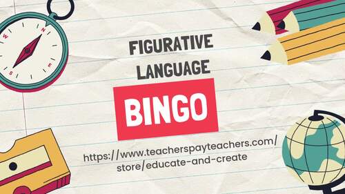 Figurative Language Bingo by Educate and Create | TPT