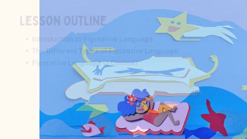 Lesson: Figurative Language (2 PPTX, 2 Activities: StoryBook & Flashcards)