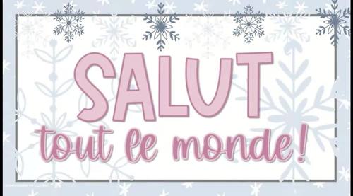 French Daily Slides | January Winter Theme by Parfaitement Parnell