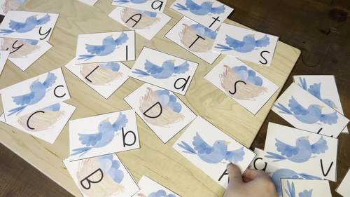 Spring Letter Match by The PreK Mama | TPT