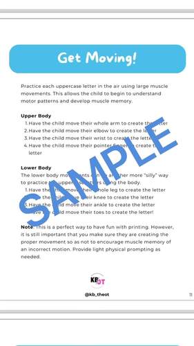 A Complete Guide to Uppercase Letters by KB the OT | TPT