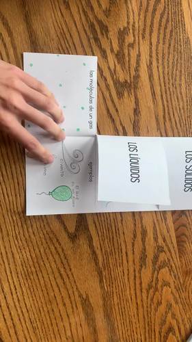 Spanish - States of Matter - Flip Book - Dual Language - Ciencia