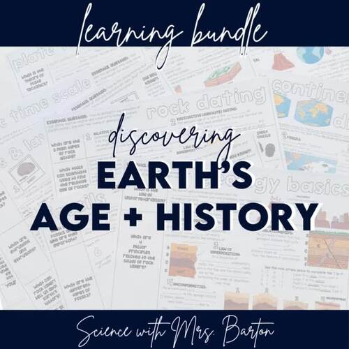 Discovering Earth's Age + History Learning Bundle by Science with Mrs ...