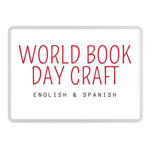 World Book Day Craft. Día del Libro Actividad. Book Craft English & Spanish