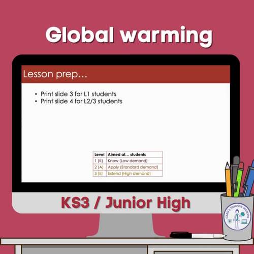 Global warming (KS3) by CMGs Science lessons | TPT