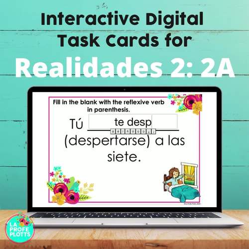 Realidades Auténtico 2 Capítulo 2A BOOM CARDS by La Profe Plotts