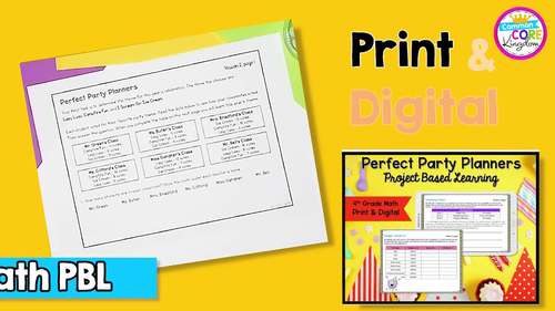End of the Year Activities - 3rd Grade End of Year Class Party Math PBL