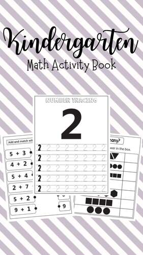 Kindergarten MEGA Math Activity Book-Counting, Tracing, Addition & More!