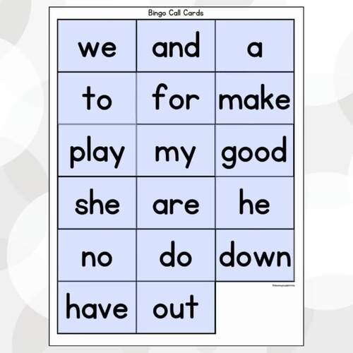 Editable Bingo Auto-Fill Cards for Sight Words, Vocabulary, Math, and Names