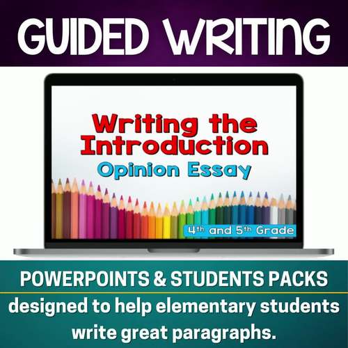 Opinion Writing Bundle | Introduction and Conclusion Paragraphs by The ...
