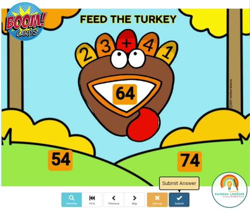 2 Digit Addition without Regrouping | Fall Addition Game | Fall Math Games