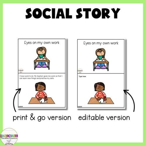 Eyes on My Own Work – A Social Story for Classroom Focus and On-Task ...
