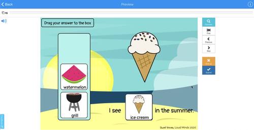 Summer Vocabulary | Boom Cards™ | Distance Learning | TPT