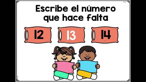 Boom Card Digital Counting to 100 Spanish by Recursos Arcoiris | TPT