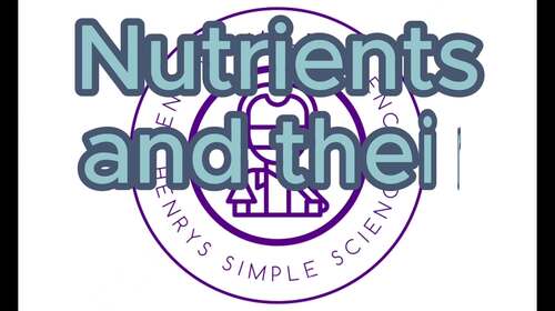 Nutrients and their Roles - low ability/special ed/SEND | TPT
