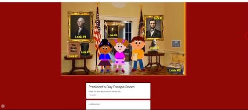 Presidents' Escape Room - STEM (All Digital - NO PREP) - Presidents ...
