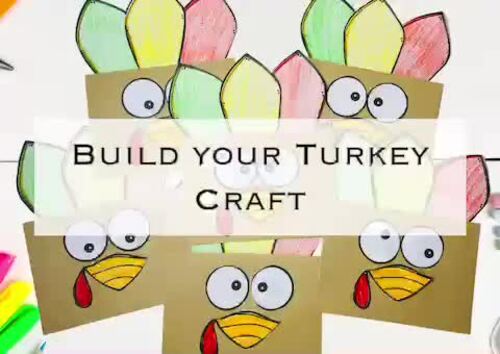 Build a turkey craft | Thanksgiving Writing Activity by Ms Herraiz