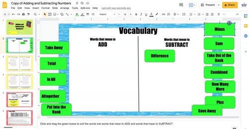 Adding and Subtracting Numbers 3rd Grade - TEKS 3.4A and 3.5A Digital ...