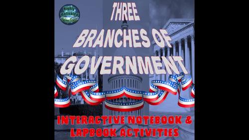 The Three Branches of Government Interactive Notebook Activities