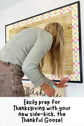 Thankful Goose November Bulletin Board Thanksgiving Posters Bulletin ...