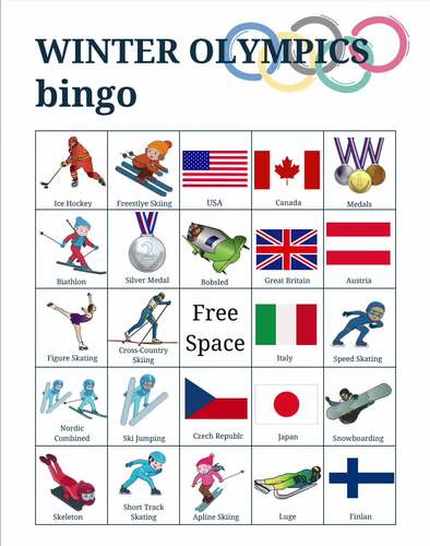 Italy - Bingo Winter Games, 2026 by All About SPED | TPT