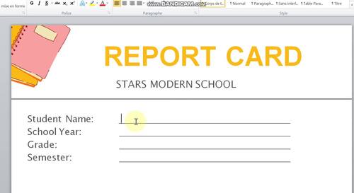 Versatile and Customizable Report Card Template for Efficient Grading ...