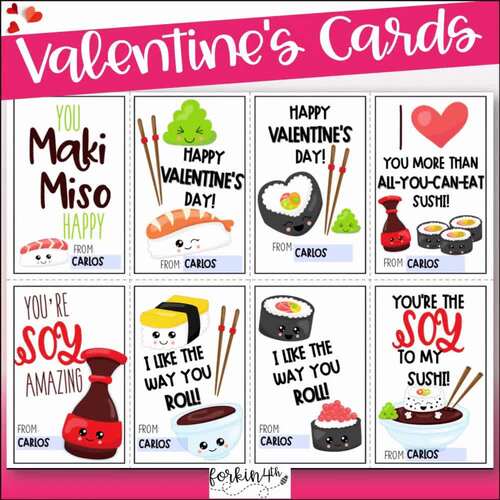 Valentine Exchange Cards | Valentine's Day by forkin4th | TPT