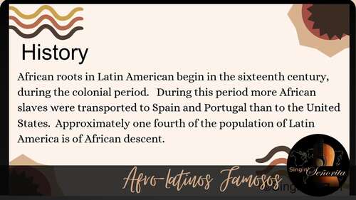 Famous Afro-Latinos PowerPoint by SinginSeñorita | TPT