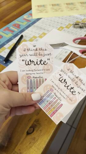 Team or Teacher Flair Pen Gift Tags (Editable) by Boots to Boots