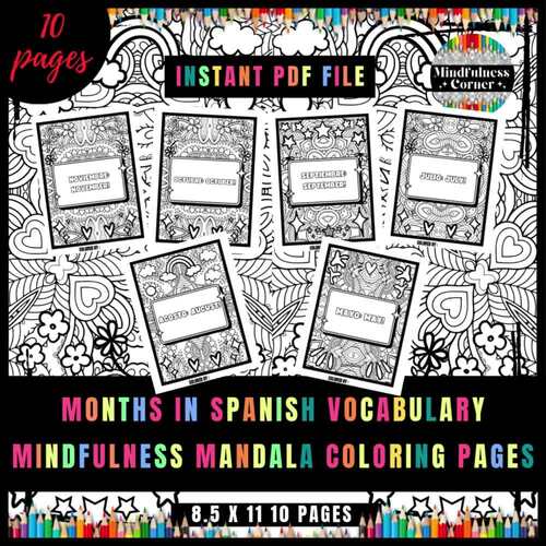 Months In Spanish Vocabulary, Door Decorations Saying, Printable Word Wall
