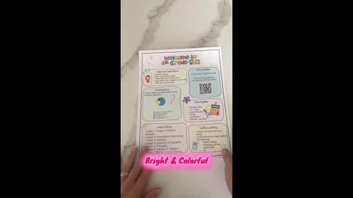 Editable Syllabus Templates| Colorful, Black & White, Doodle, & Trifold ...