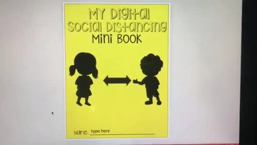 Digital Social Distancing Mini Book for Distance Learning | TPT