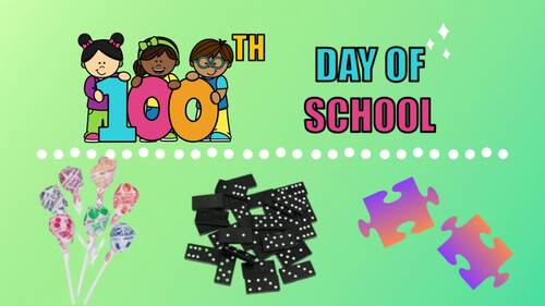 100th Day of School - Fun Elementary Activities by Elise's Classroom Pieces