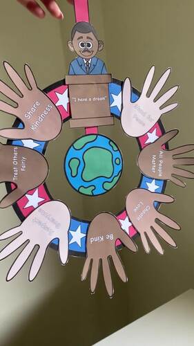 Martin Luther King Jr. MLK Day Wreath Craft & Writing Activities I Have ...