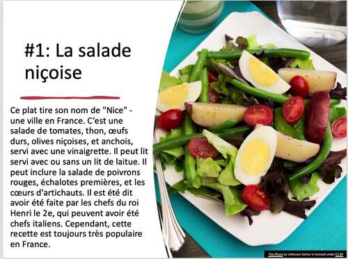 Grade 6 France Traditional Foods PowerPoint Lesson by Core French One ...