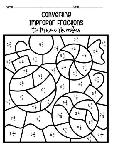 christmas math coloring worksheets 5th grade