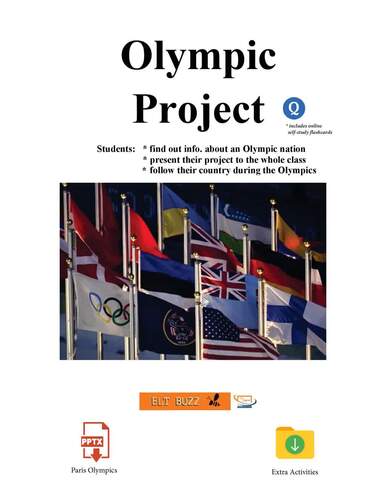 Olympics Project. Countries. Sports. Research. Quiz. Assessment. ESL ...