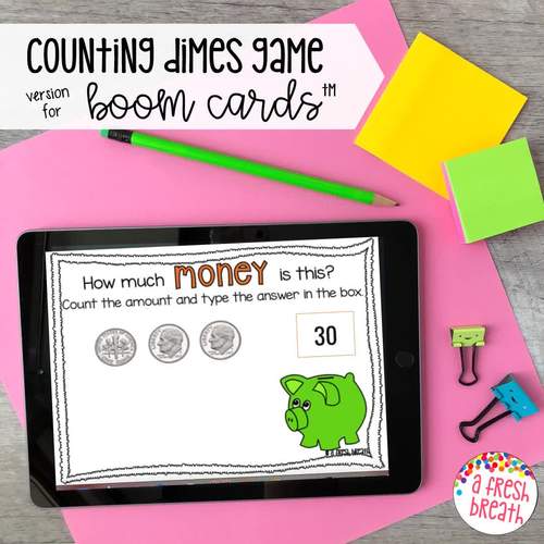 Counting Dimes Game by A Fresh Breath | TPT