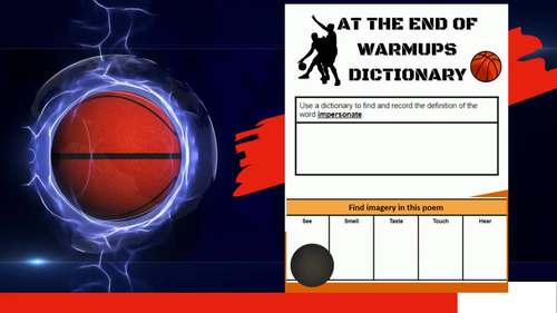 The Crossover First Quarter Standard Aligned handout for each poem! PDF ...