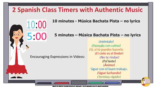 Culture! Latin-American Music set to Timers for Spanish Class Timed ...