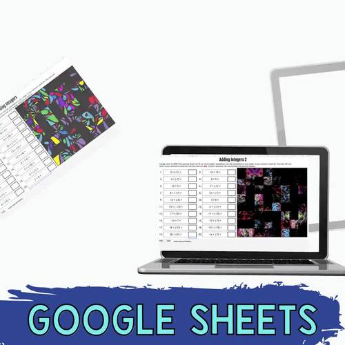 Adding Integers Digital Picture Unscramble BUNDLE by Calculus4u | TPT