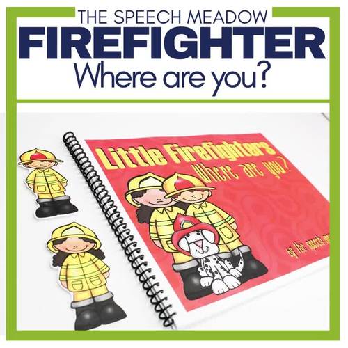 Firefighters Preposition Interactive Book by The Speech Meadow | TPT