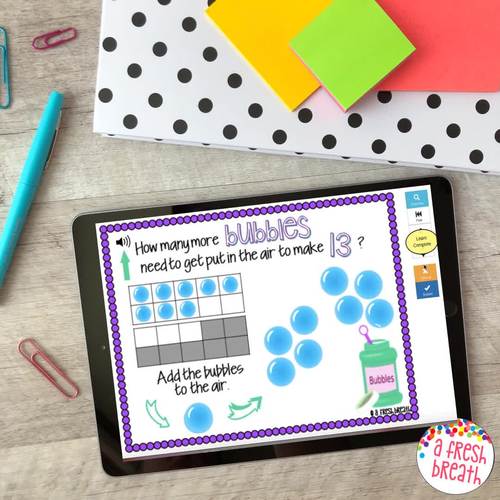 How Many Bubbles Make 13 Boom Cards | Partners of Thirteen | Digital ...