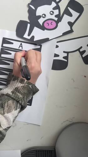 ZEBRA Name Craft: Letter Z Name Recognition & Scissor Skills Preschool Zoo