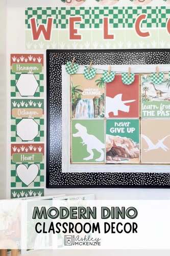 Modern Dinosaur Classroom Theme | Editable Classroom Decor Bundle
