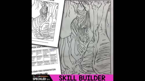 Upside Down Drawing Lesson Skill Builder with Video Demo by The ...