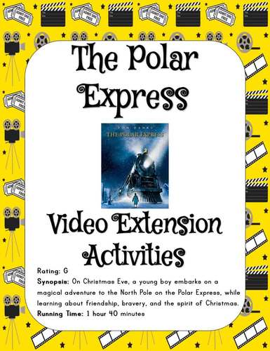 The Polar Express Video Extension Activities by Cindy's Treasures